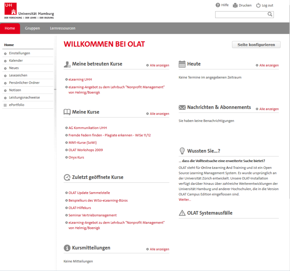 OLAT erhält Design der Universität - Update am 22.9. - Digitalisierung ...